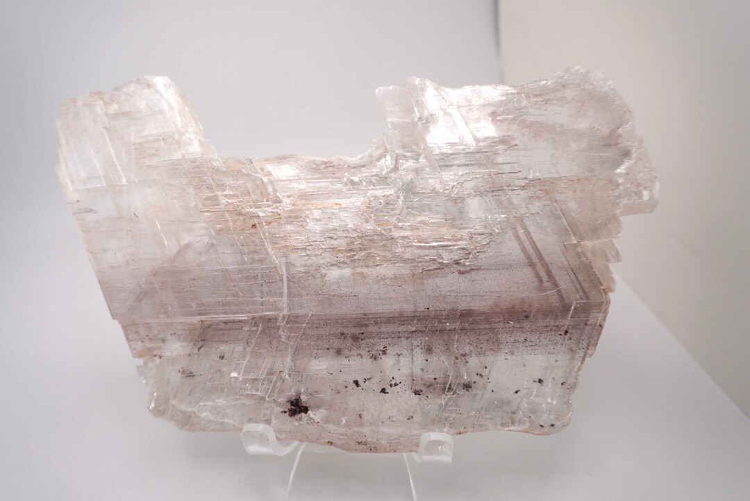Selenite Slab With Hematite Inclusions - Etsy