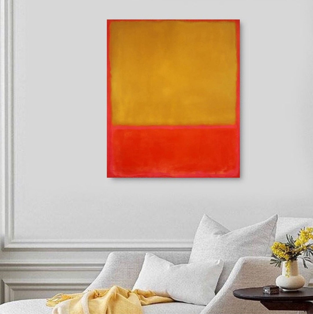 Ochre and Red on Red 1954 Mark Rothko Paintings Print on Canvas ...
