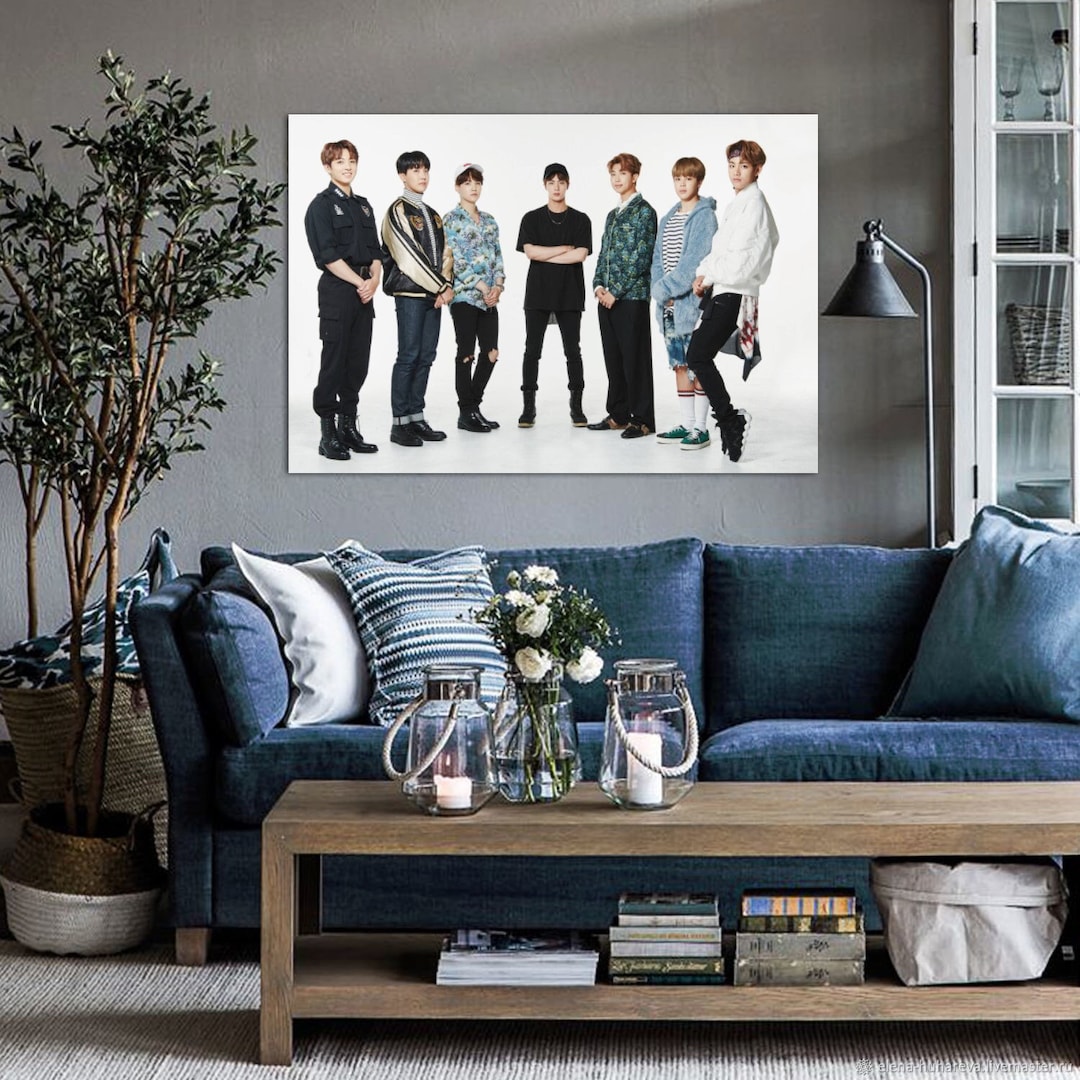 BTS Canvas Wall Art south Korean Boy Band K-pop Jungkook - Etsy