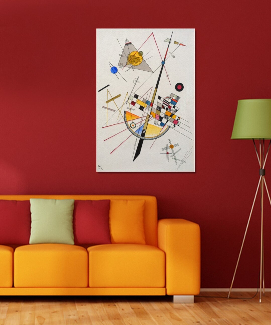 Wassily Kandinsky Delicate Tension Abstract Geometric Wall Art Canvas ...