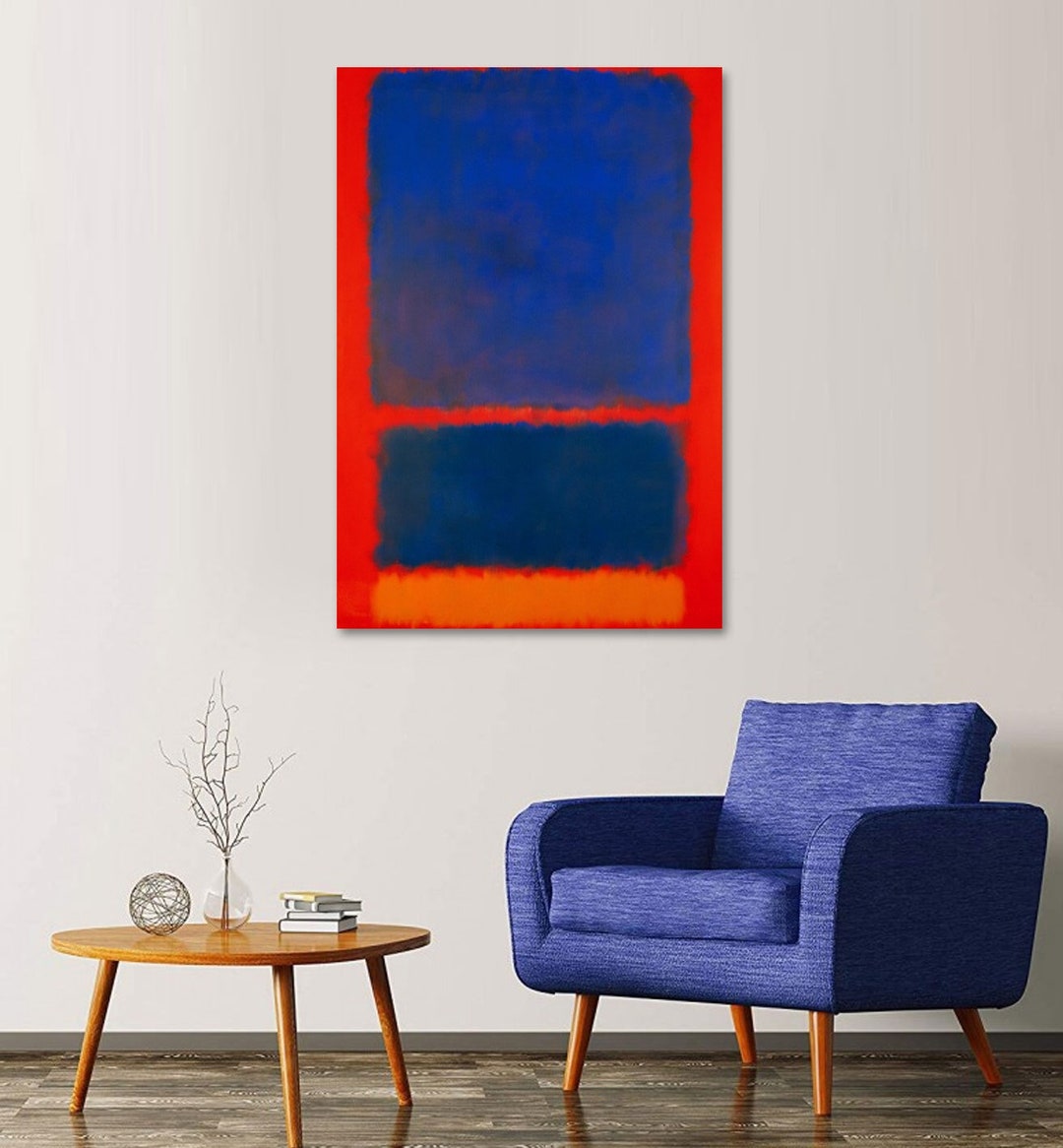 Mark Rothko Blue Orange Red Wall Art Aesthetic Room Decorations Museum ...