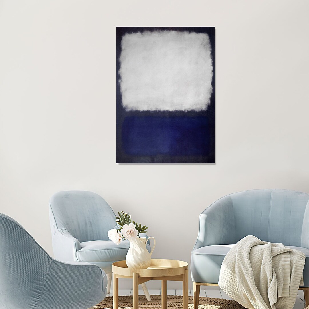 Mark Rothko Blue and Grey Modern Famous Paintings Print on Canvas ...