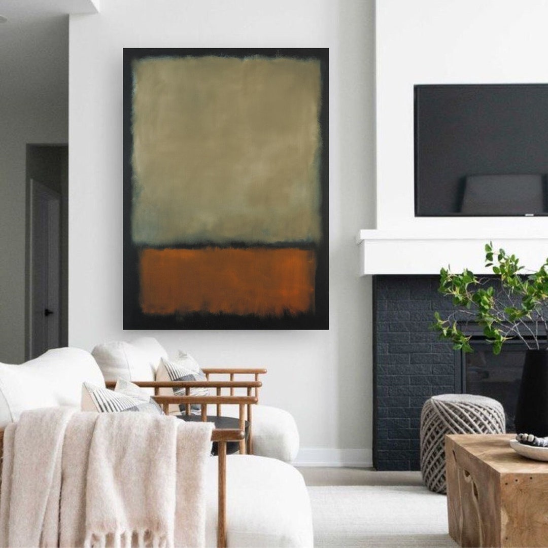 Mark Rothko Brown Modern Famous Paintings Print on Canvas Abstract Art ...