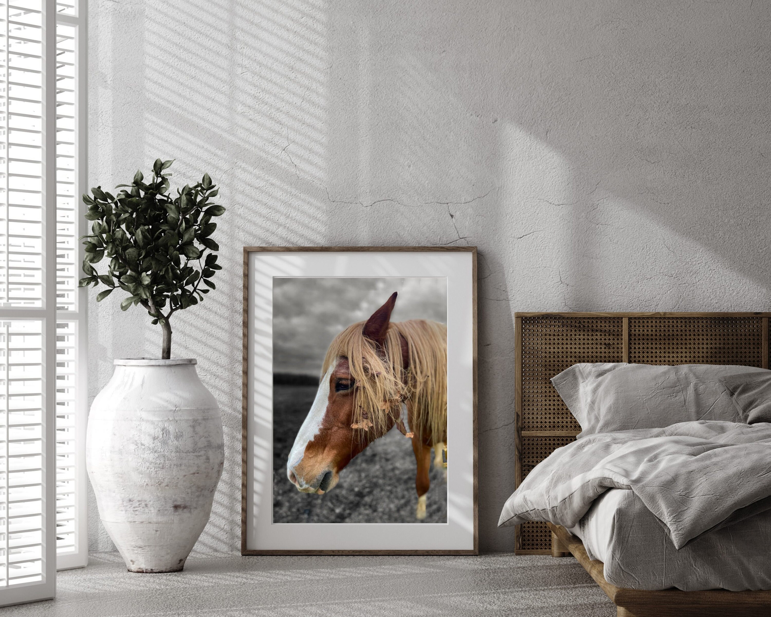 Horse Head Image Color Splash Digital Download Equine Art Print - Etsy