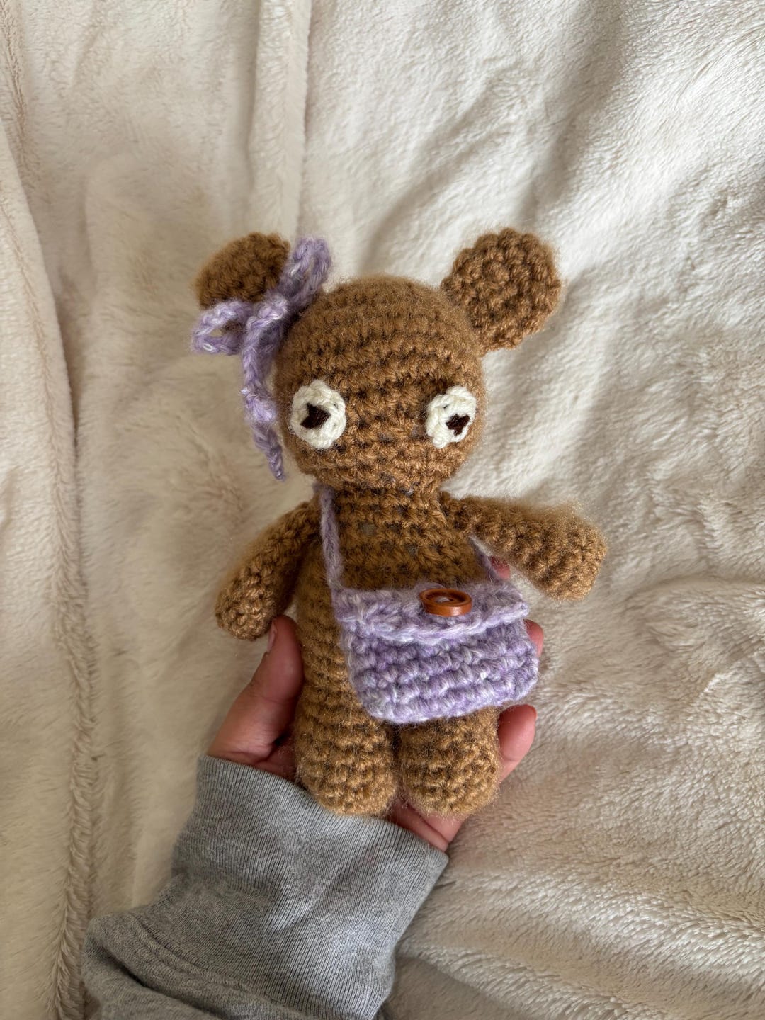 Brown Bear Mini Plushie - Etsy