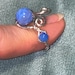 Lovely Periwinkle Ring - Original Design, Wire-wrapped, Adjustable - Etsy