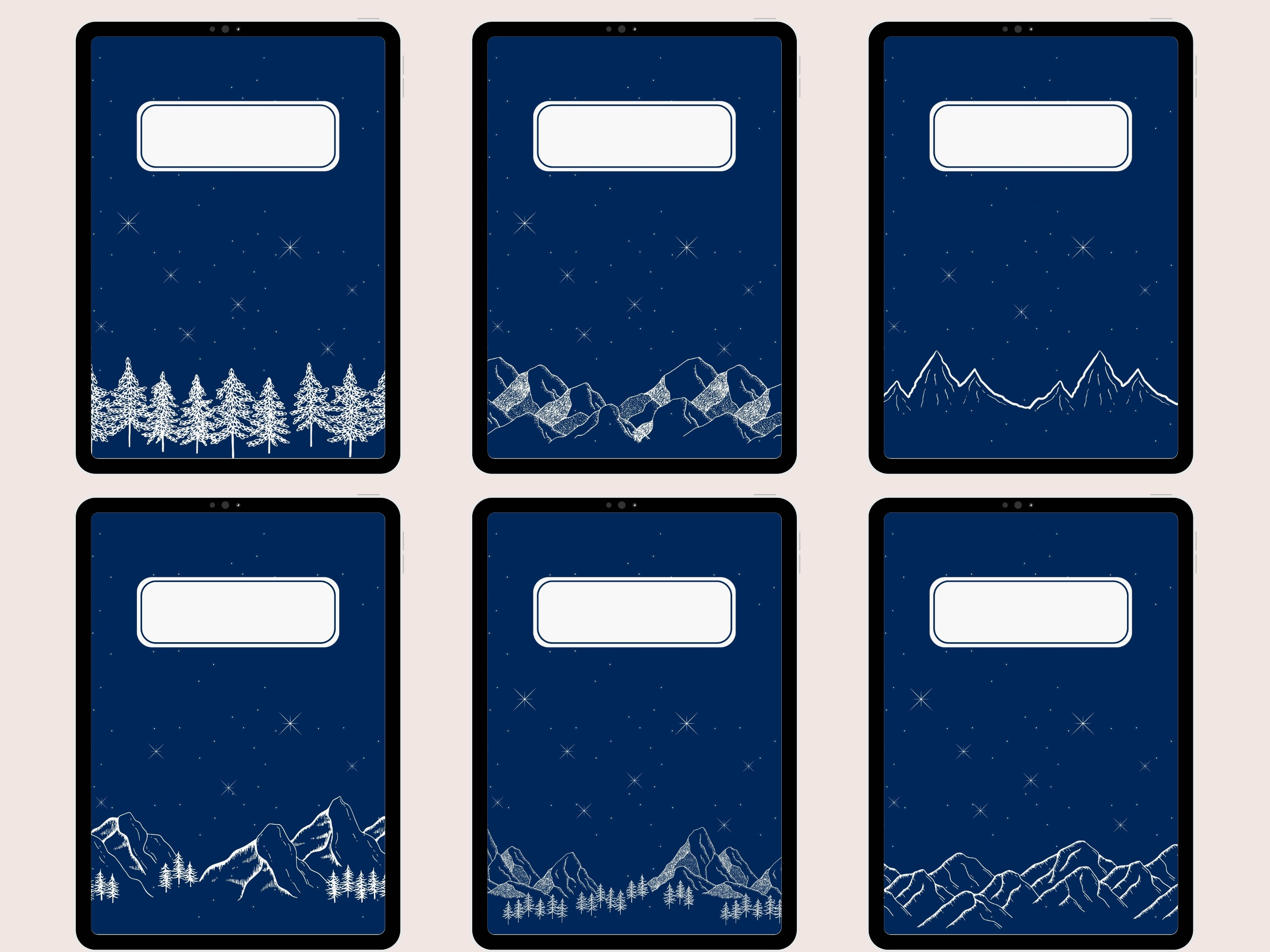 Starry Digital Notebook Covers | Instant Download PDF | Suitable for ...