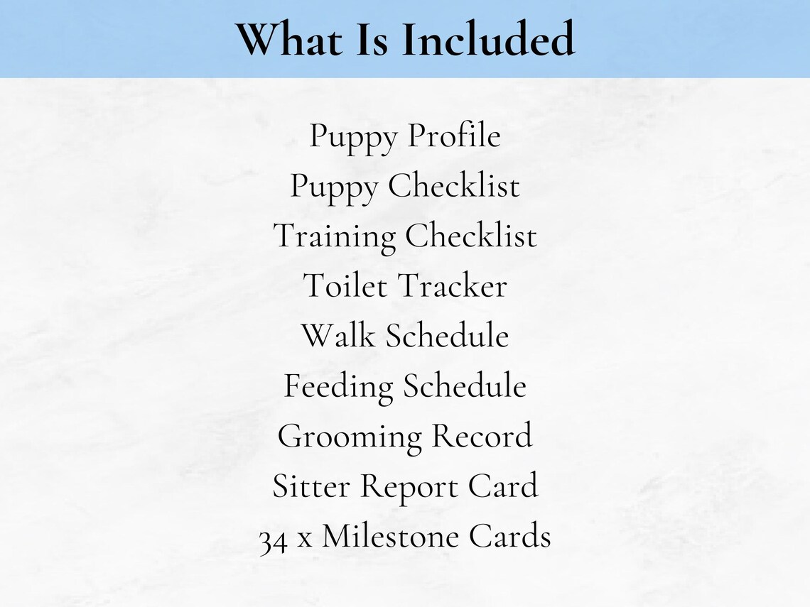 New Puppy Planner, Training, Checklists, Milestone Cards | Digital and ...
