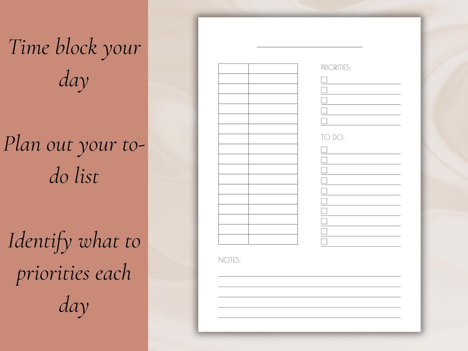 Minimalistic Daily Planner Instant Download Printable PDF Suitable for ...
