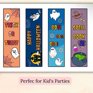 Printable Colour in Halloween Bookmark, 12 Designs, Printable Halloween ...