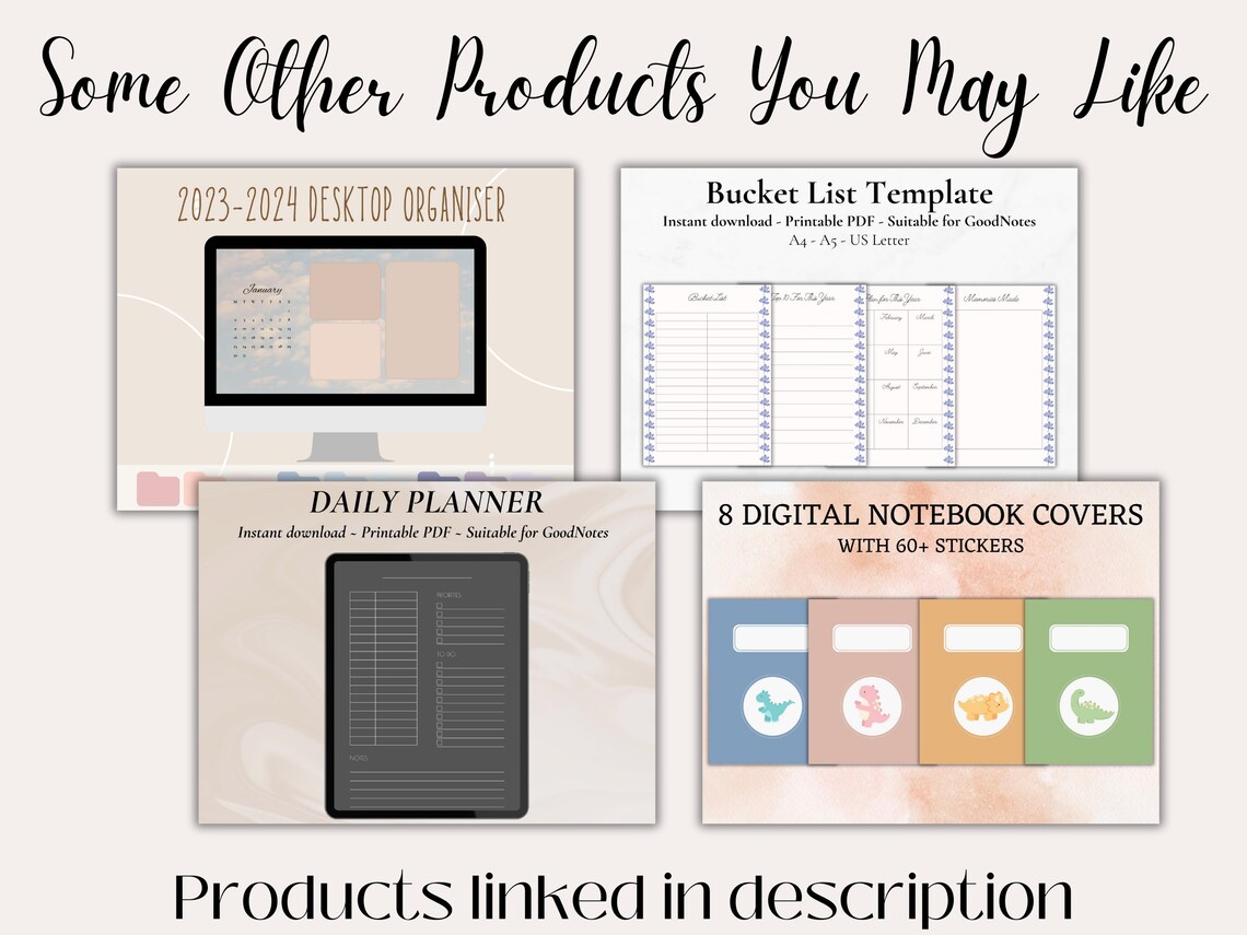 Starry Digital Notebook Covers | Instant Download PDF | Suitable for ...
