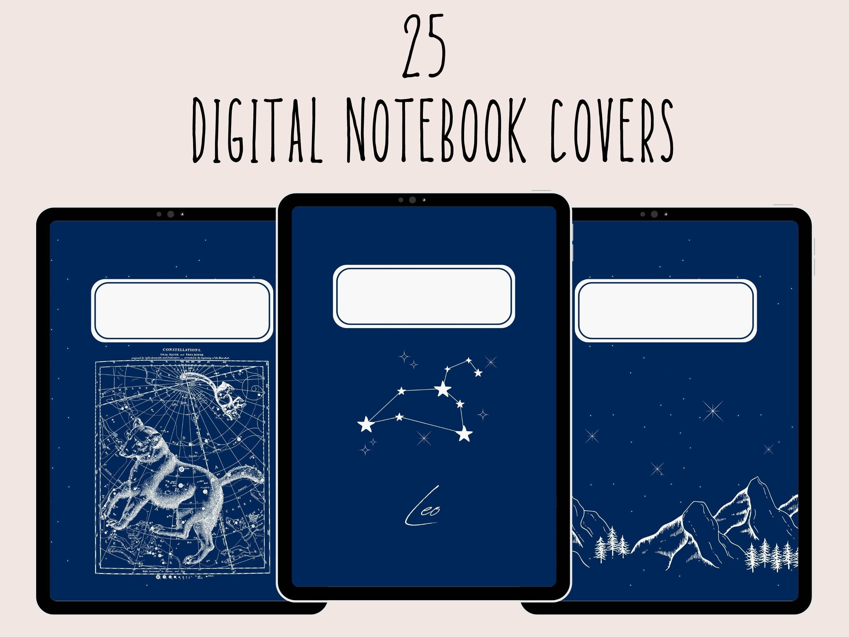 Starry Digital Notebook Covers | Instant Download PDF | Suitable for ...