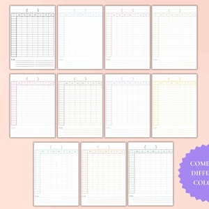 Weekly Time Blocking Planner | Digital and Printable PDF | 11 Different ...