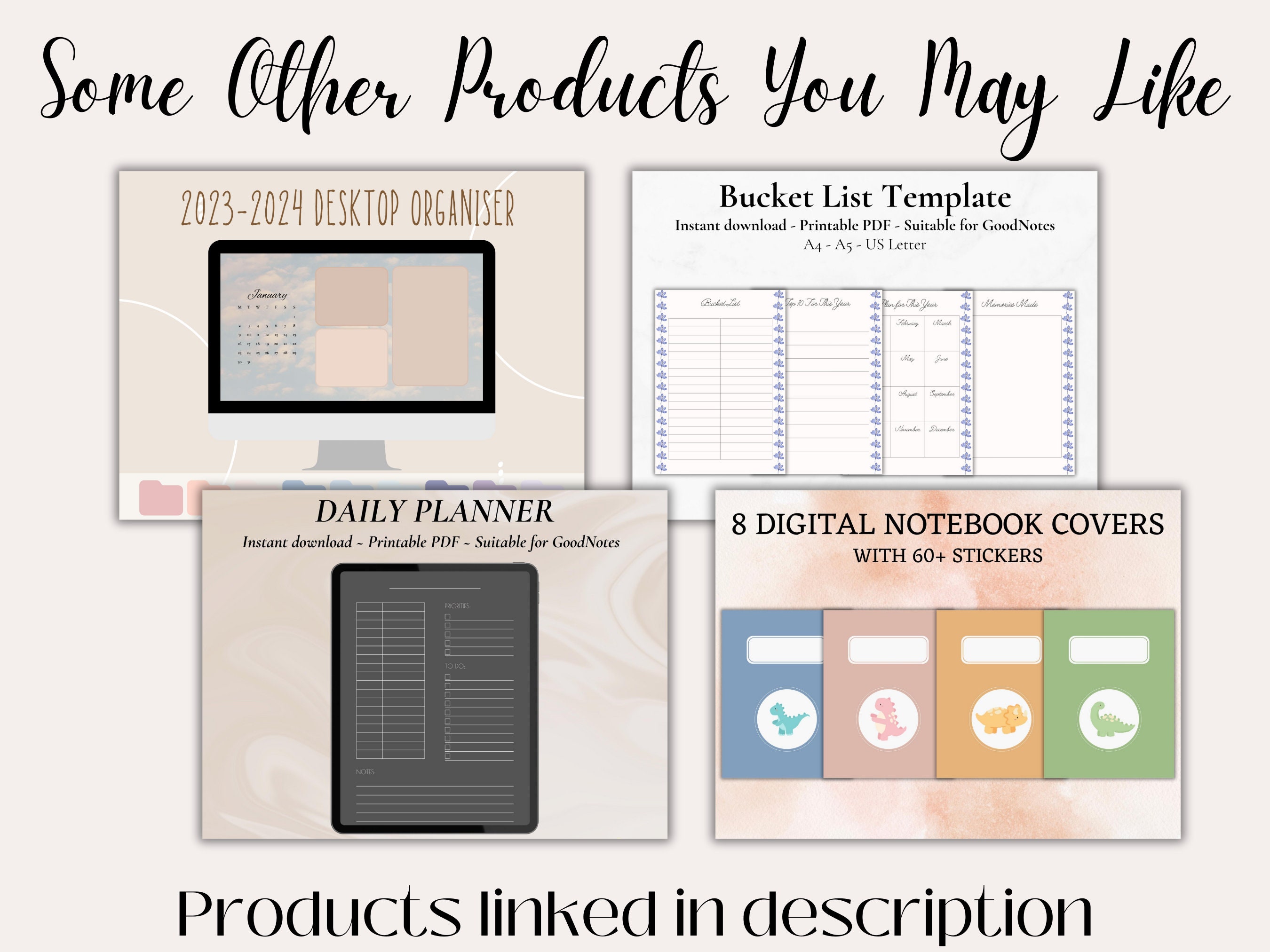 Minimalistic Daily Planner Instant Download Printable PDF Suitable for ...