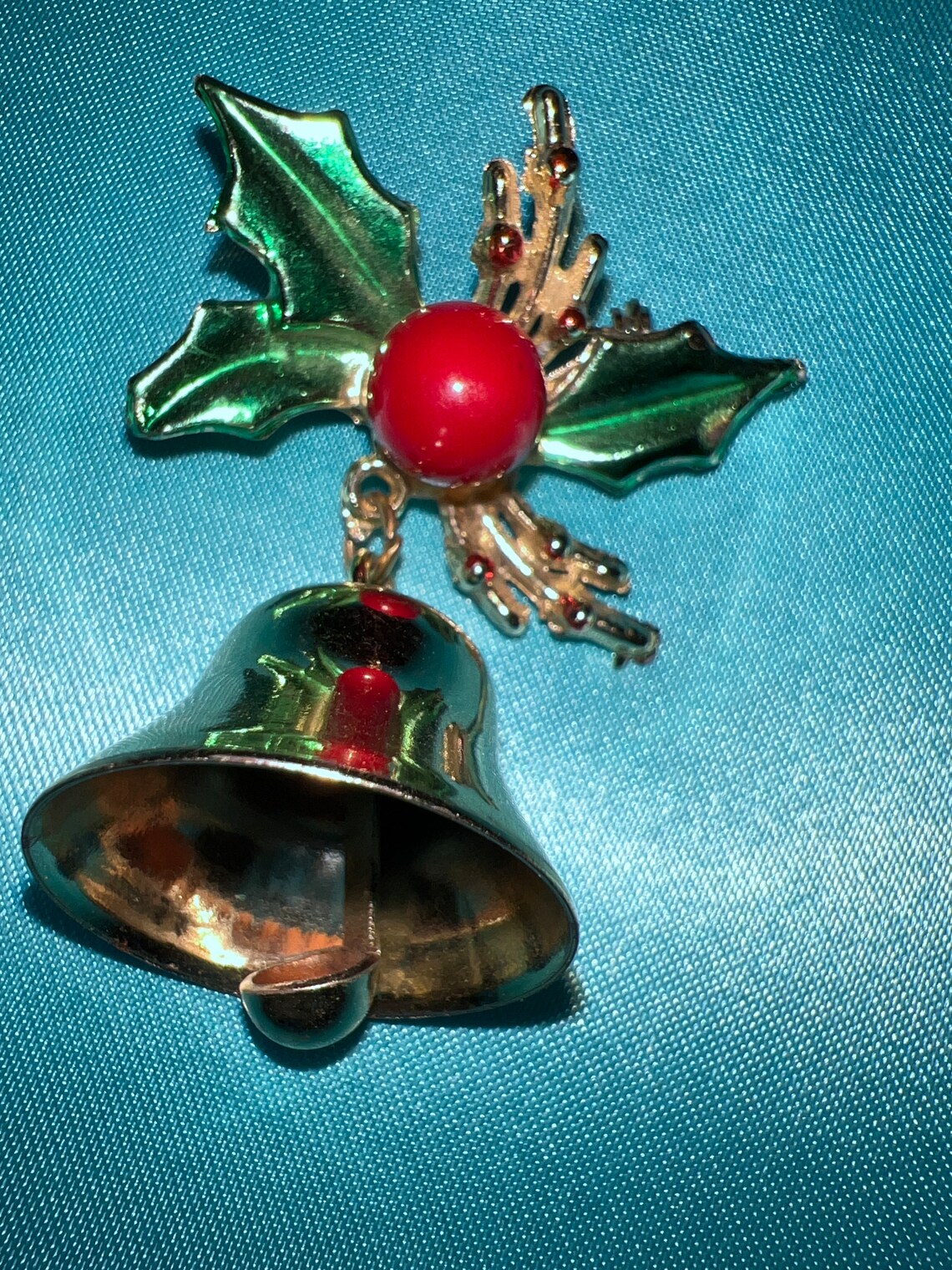 1950s Vintage Mistletoe Bell Brooch - Etsy