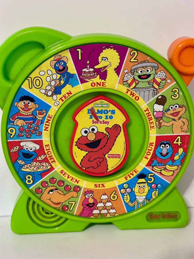 Fisher-price Sesame Street Elmo's 1 to 10 See 'n Say - Etsy