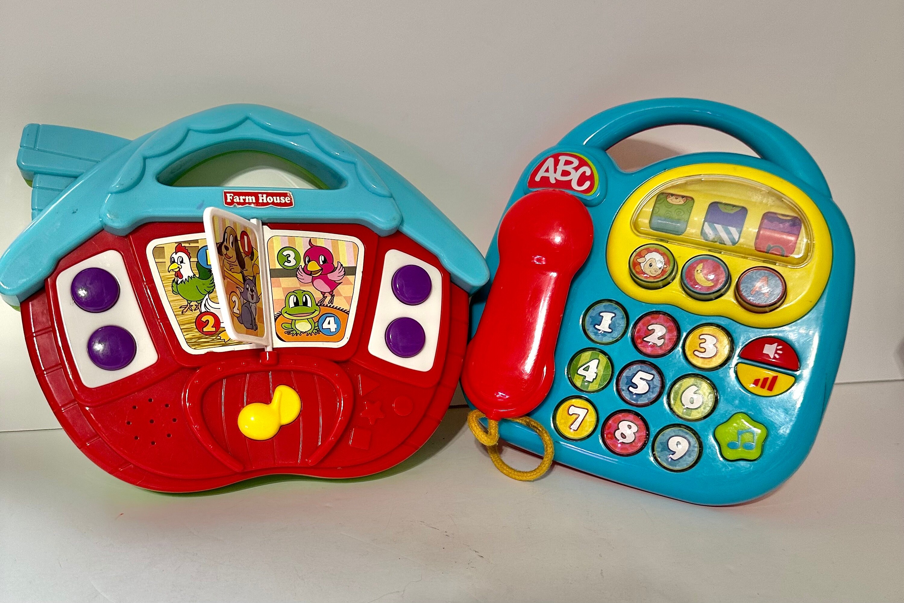 Musical Animal Sounds Farm House and Simba ABC Telephone - Etsy
