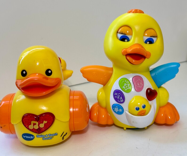 The Swim and Teach Ducks From Vtech and Huiele Dancing Walking Ducks - Etsy