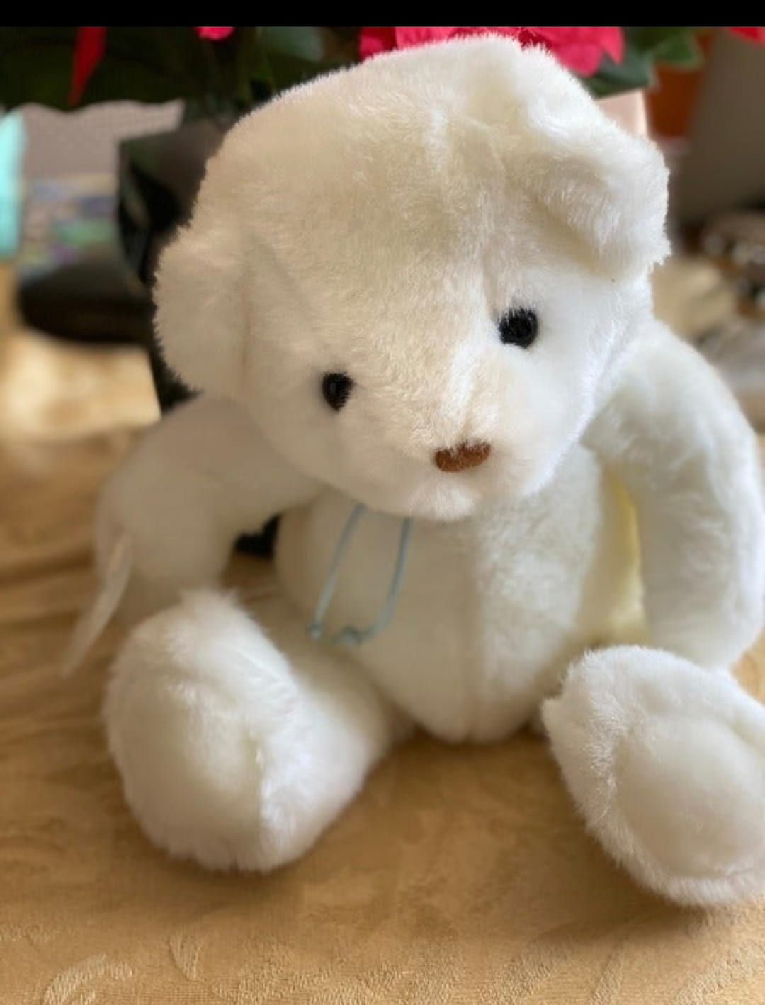 Vintage 14” Eden 1987 Sweetie Bear White Plush Teddy Very Rare ...