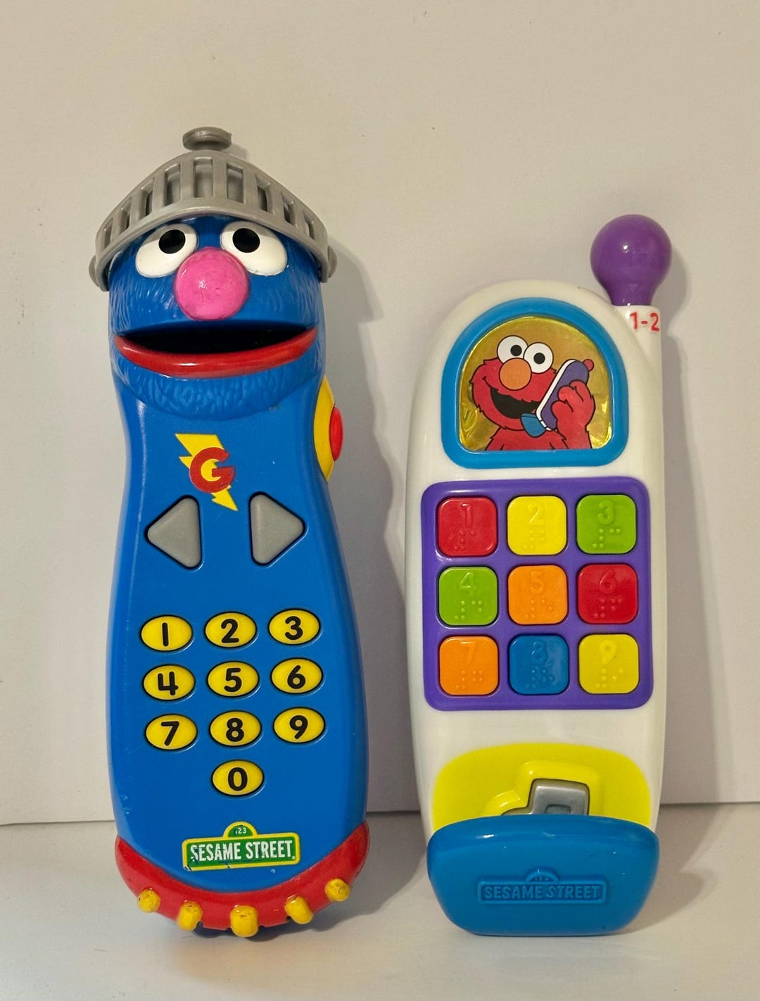 Jim Henson-sesame Street-elmo Talk & Count Cell Phone and Super Grover ...
