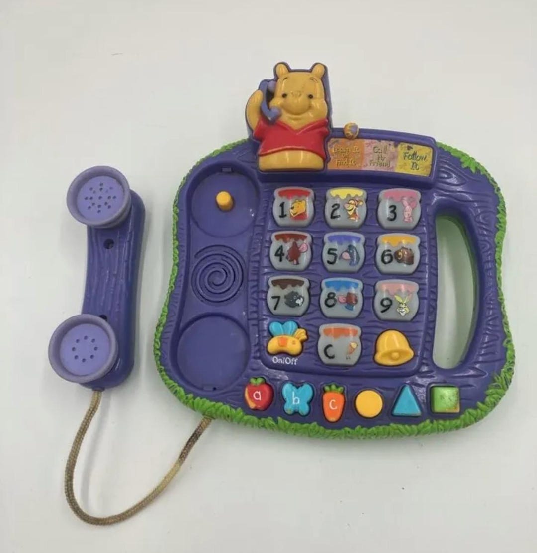 Vtech Winnie the Pooh Teach 'n Lights Phone - Etsy