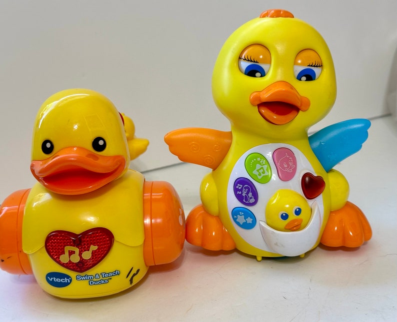 The Swim and Teach Ducks From Vtech and Huiele Dancing Walking Ducks - Etsy