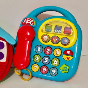 Musical Animal Sounds Farm House and Simba ABC Telephone - Etsy