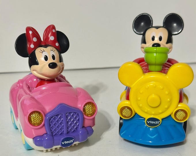 Vtech Disney Go Go Smart Wheels Musical Cars Mickey Mouse Train and ...