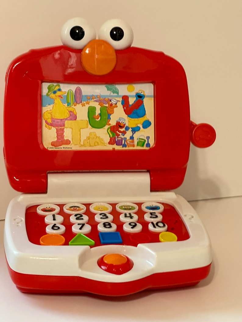 Vintage Sesame Street Elmos Learning Fun With 1 Double Sided Card ...