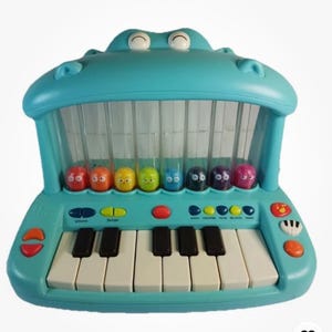 B. Toys Hippo Keyboard Pop Musical Toy With Sounds and Lights - Etsy