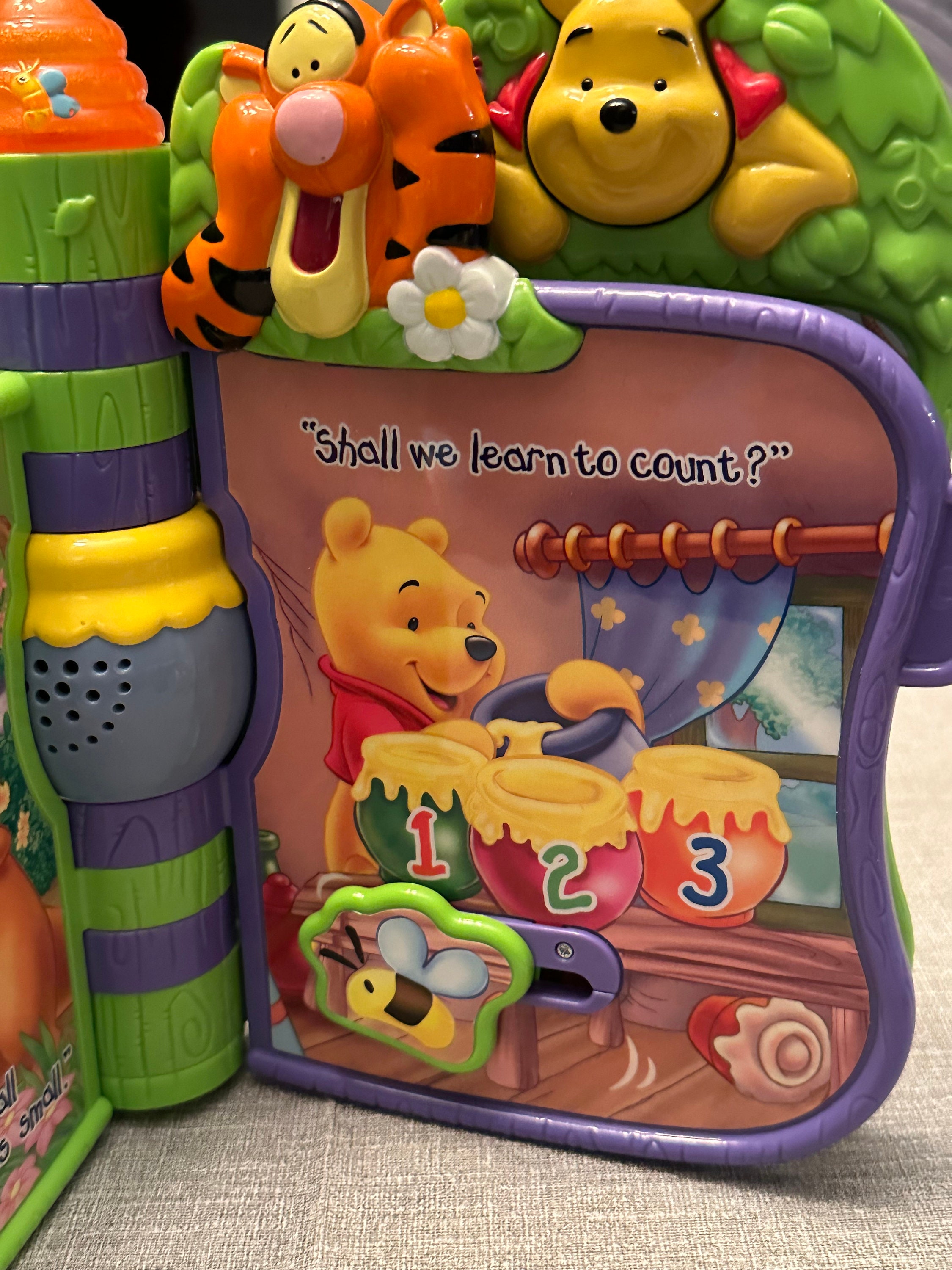 Vtech Winnie the Pooh Slide N Learn Storybook Interactive Talking ...