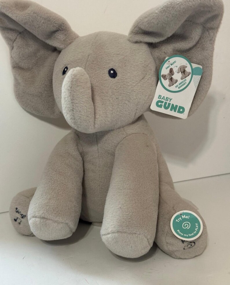 Baby GUND Flappy the Elephant 12” W/tags - Etsy