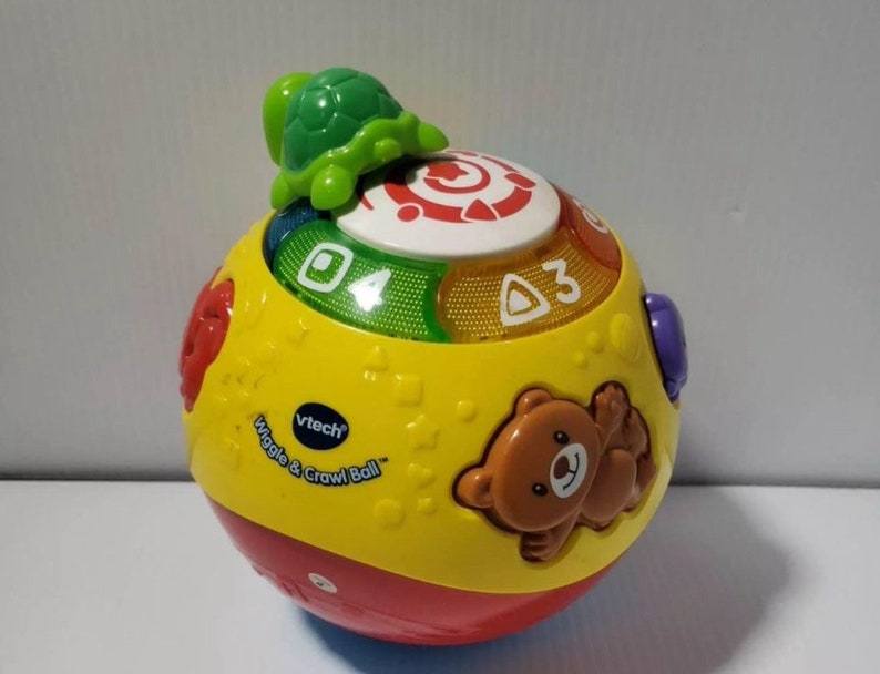 Vtech Wiggle and Crawl Ball Interactive Developmental Light up Rolling ...
