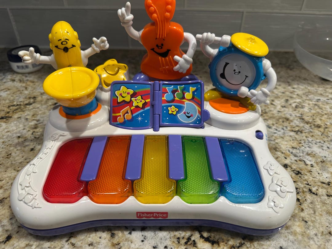 Fisher Price Little Superstar Jammin Band Light up Piano Arms Move ...