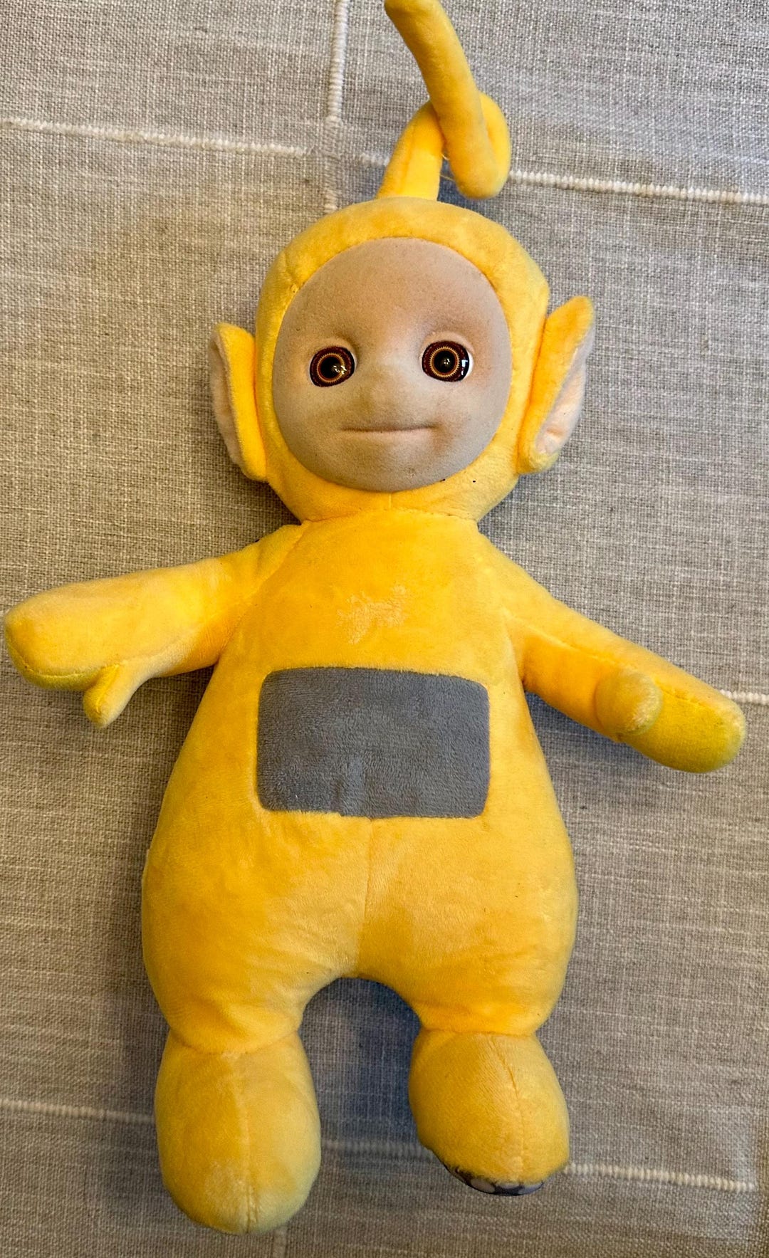Teletubbies Yellow Laughing Laa Laa Plush Flocked Face 14" - Etsy