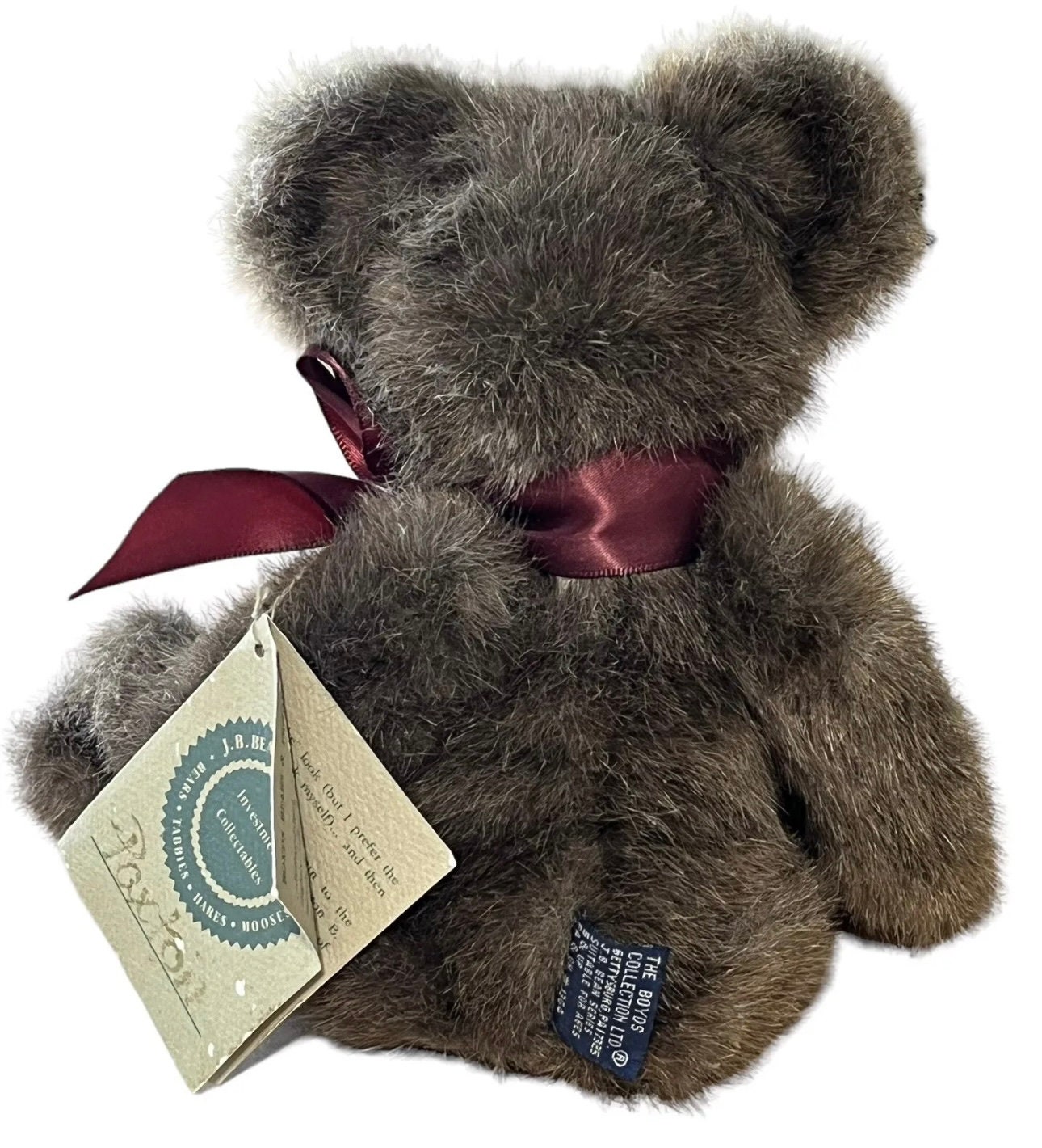 Vintage Boyds Bear Collection Bear Plush Bean Paxton P. Bean Jointed ...