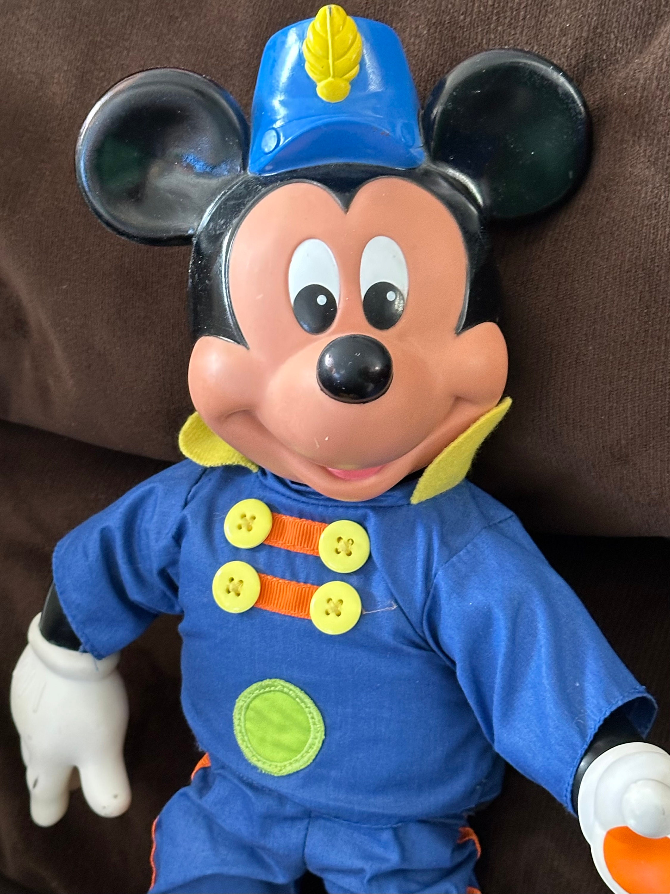 Vintage 1990 Mickey Mouse Marching Band Leader Squeak Doll 15” Mattel ...