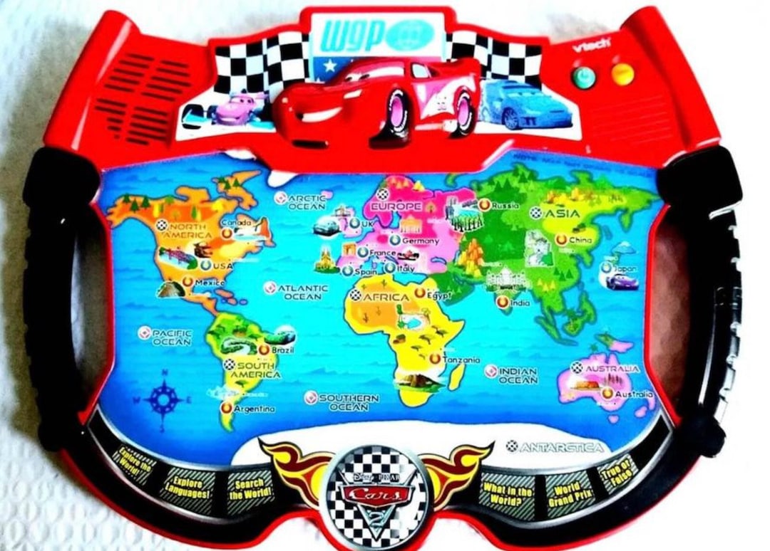 Vtech Cars WGP Lightning Mcqueen World Atlas Explorer - Etsy
