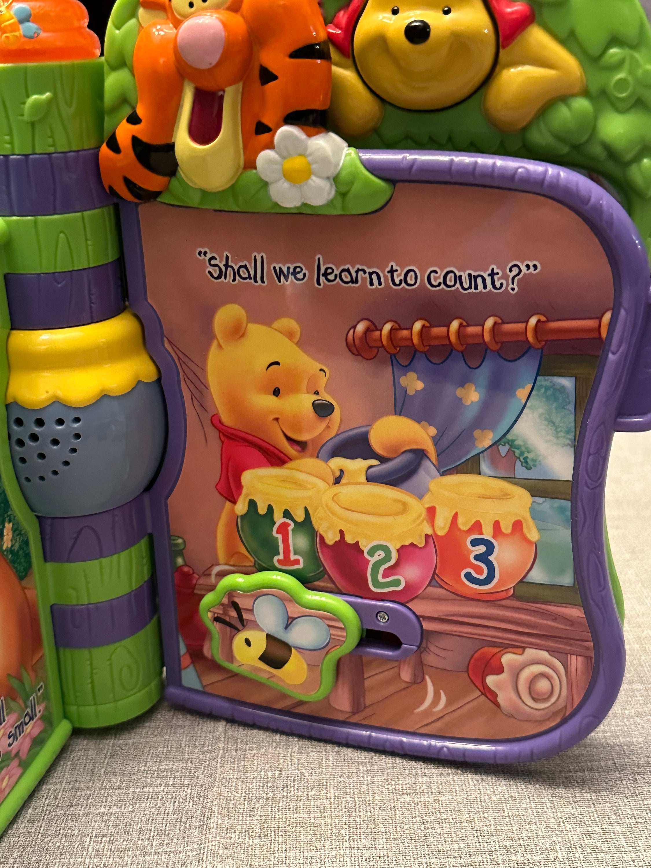 Vtech Winnie the Pooh Slide N Learn Storybook Interactive Talking ...