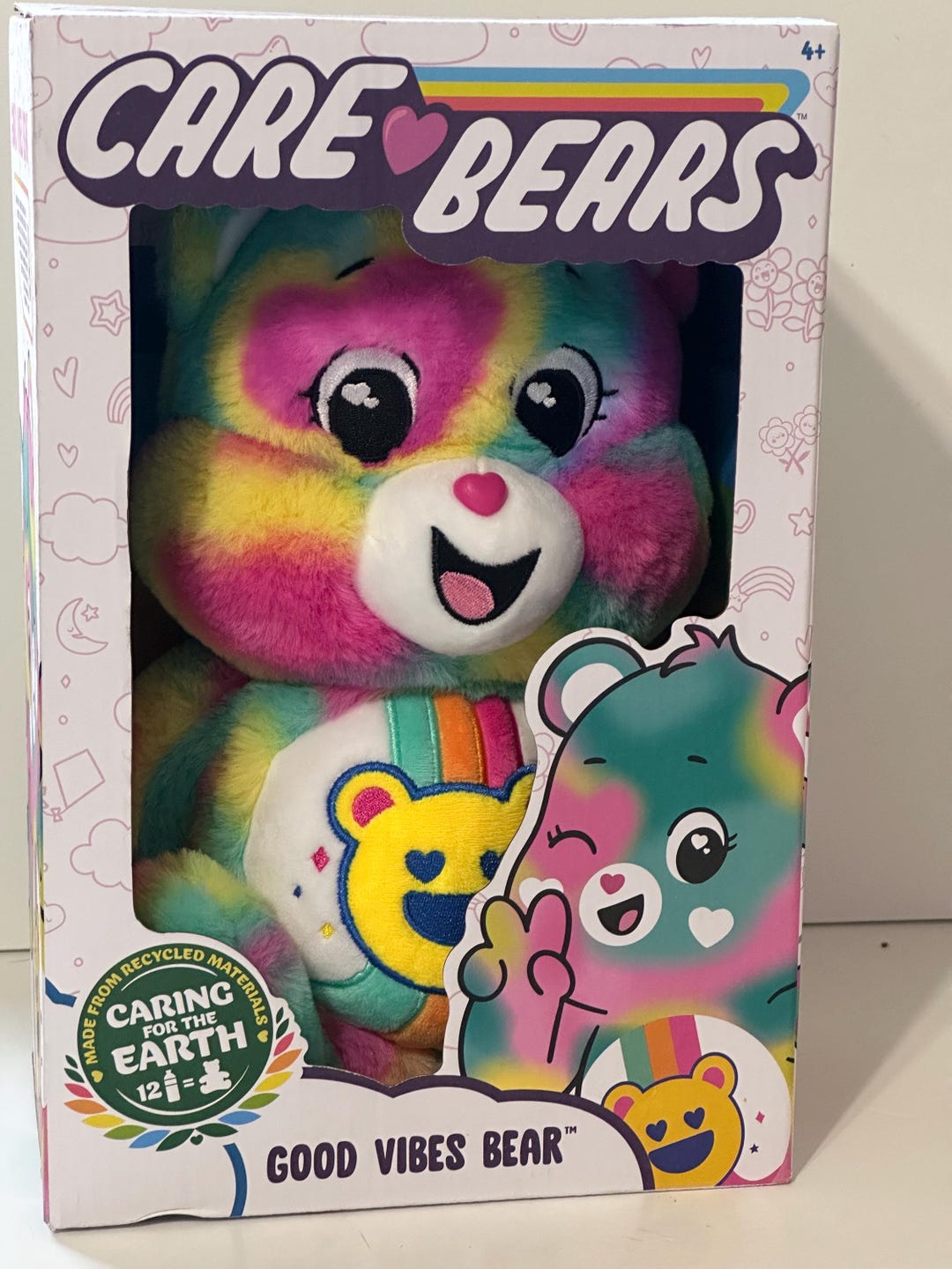 Care Bears 14” Good Vibes Bear- Tie-dye Multicolored Plushie - Etsy