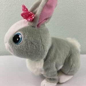 Club Petz Betsy the Bunny Gray Interactive Plush Hops Ears Move Sounds ...