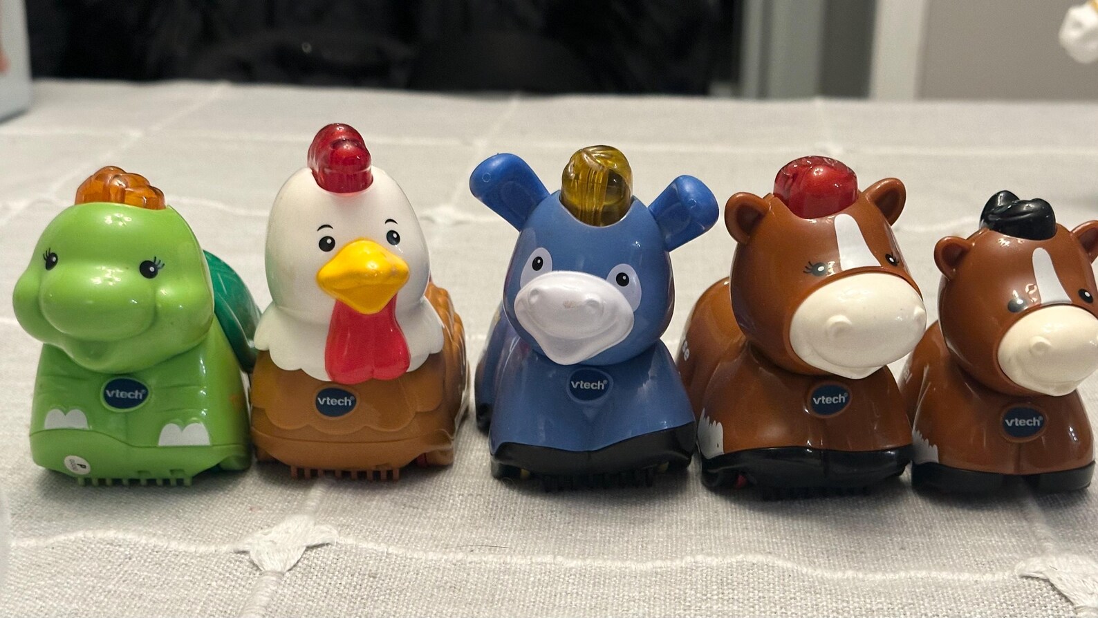 Vtech Go Go Farm Animals Rooster Donkey Turtle Horse and Foal - Etsy