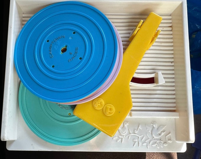 Fisher-price Music Box Record Player With 4 Records - Etsy