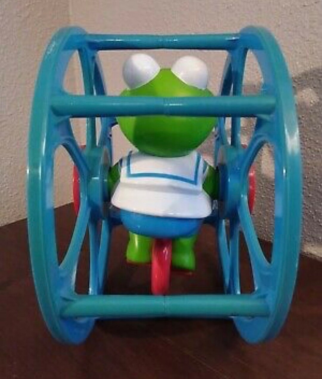 Vintage Muppet Babies Kermit Frog Roll Wheel Toy Jim Henson 1989 - Etsy