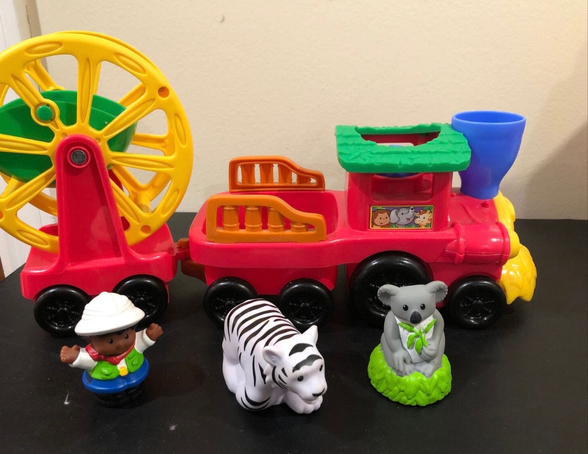 Vintage Little People Zoo Talkers Animal Sounds Zoo Train. - Etsy
