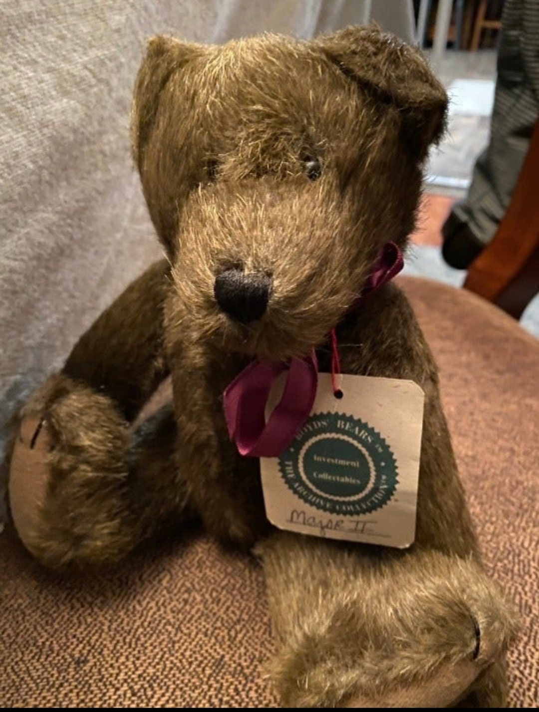 Boyds Bears Major II Retired in 1990 With Brown Colored Fur, is 10 ...