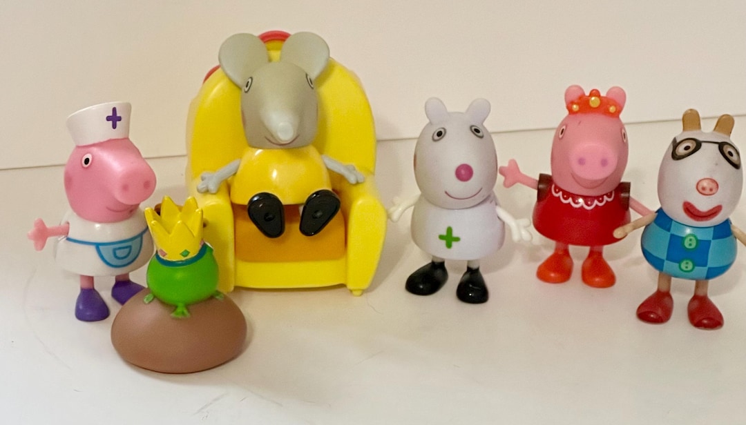 Rare Peppa Pig Figures Pedro Pony Clown, - Etsy