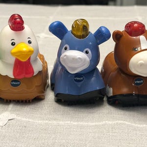 Vtech Go Go Farm Animals Rooster Donkey Turtle Horse and Foal - Etsy