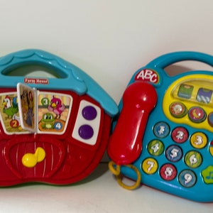 Musical Animal Sounds Farm House and Simba ABC Telephone - Etsy