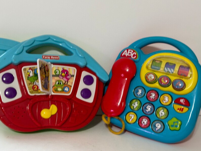 Musical Animal Sounds Farm House and Simba ABC Telephone - Etsy